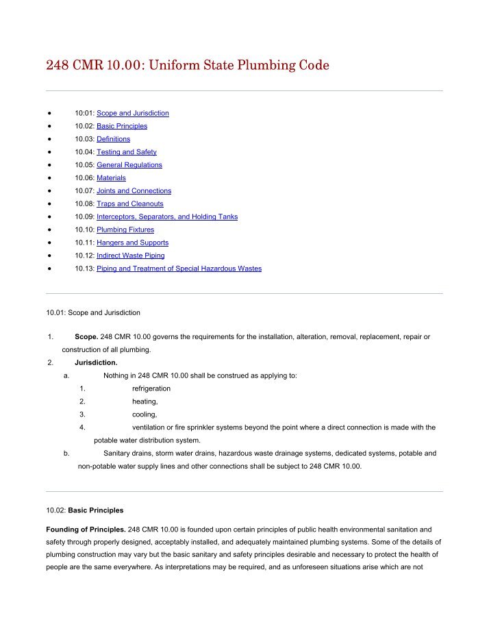 Uniform Plumbing Code Magazines