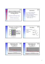 Risers and Mooring Lines Integrity Management ... - 2H Offshore