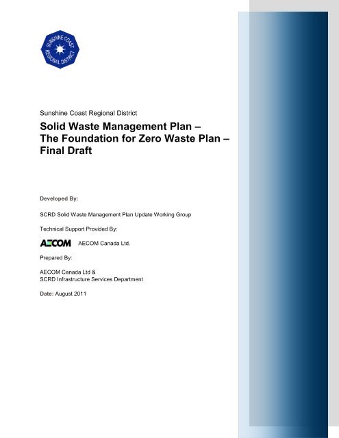 Solid Waste Management Plan - Sunshine Coast Regional District
