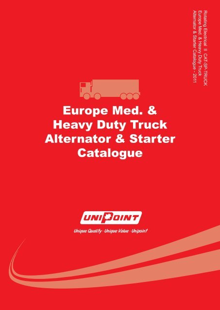 Europe Med. & Heavy Duty Truck Alternator & Starter ... - Unipoint