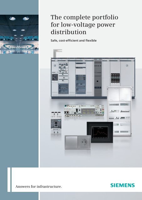 The complete portfolio for low-voltage power distribution - Siemens