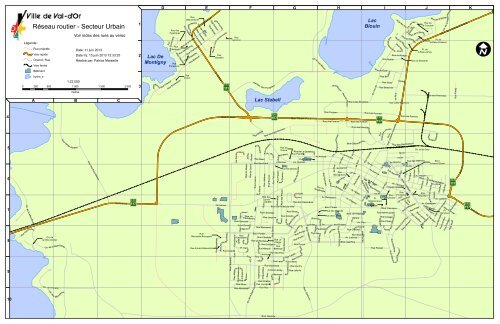 Carte secteur urbain Val-d'Or