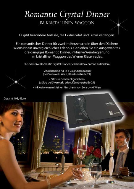 Romantic Crystal Dinner - Das Wiener Riesenrad
