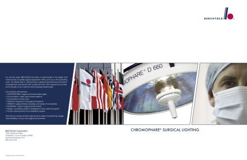 CHROMOPHARE® SURGICAL LIGHTING
