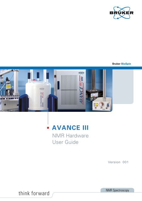 AVANCE III NMR Hardware User Guide Pascal-Man