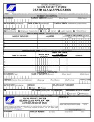 Claim for Death Benefit Checklist - OFWWatch.com