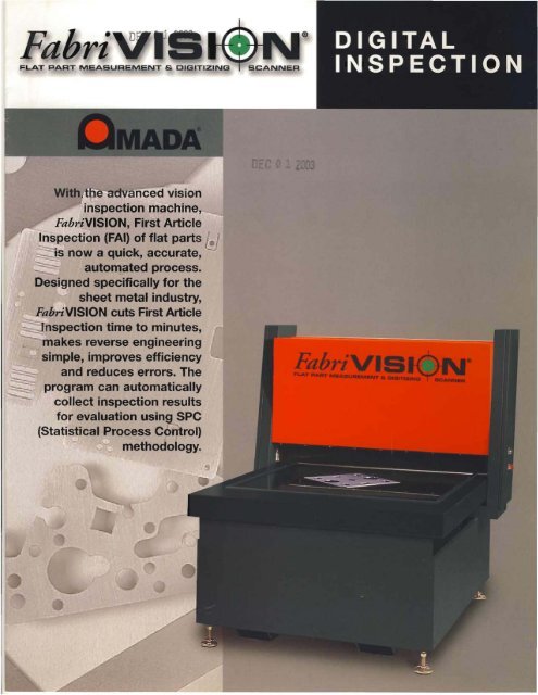 Amada Fabrivision Brochure - Sterling Machinery
