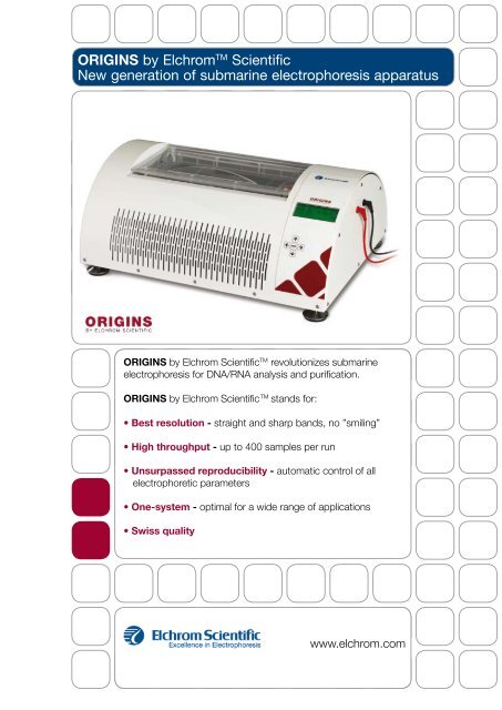 origins - Elchrom Scientific AG