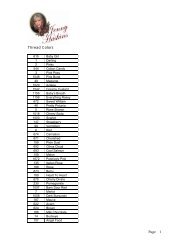 Floriani Deluxe Thread Color Chart - RNK Distributing
