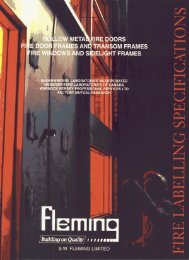 Fleming Fire Labelling Specification Guide