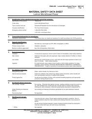MATERIAL SAFETY DATA SHEET Coca-Cola classic MicroDosed ...