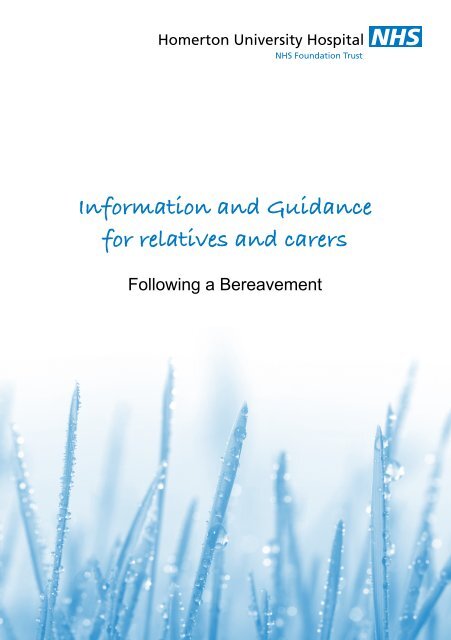 Bereavement leaflet - Homerton University Hospital