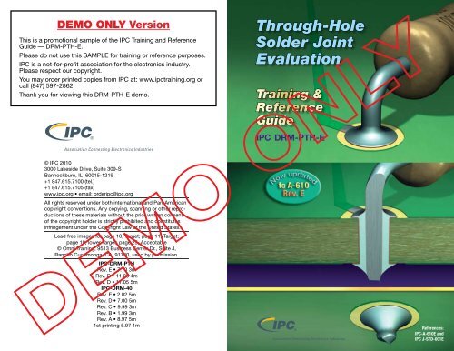 DRM-PTH-E Through Hole Solder Joint Evaluation - IPC Training ... DRM-PTH-E Through Hole Solder Joint Evaluation - IPC Training ...