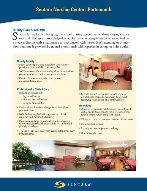 Sentara Nursing Center - Portsmouth - Sentara.com