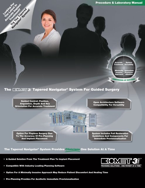 The Tapered NavigatorÂ® System For Guided Surgery - Biomet 3i