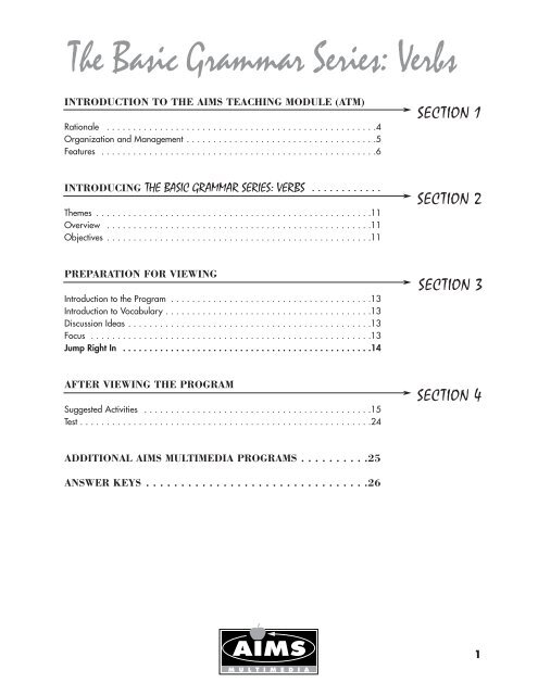 The Basic Grammar Series: Verbs - Discovery Education