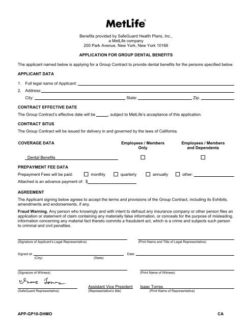 Group Benefits Confirmation Form - beere & purves website