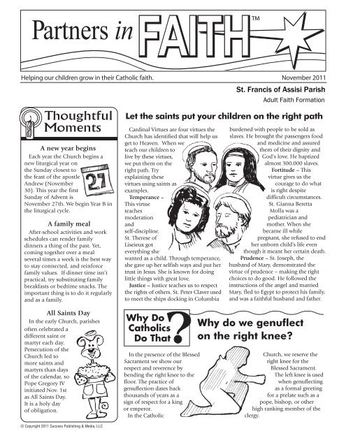 Why do we genuflect on the right knee? - Trinity Publishing Company