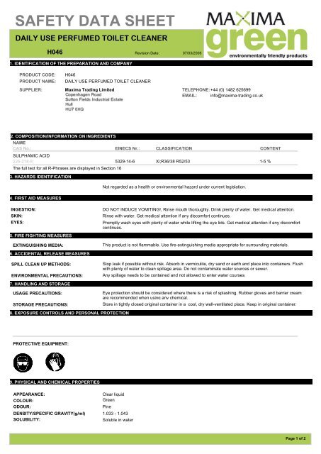 SAFETY DATA SHEET - Office 365