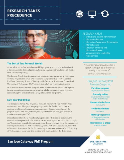 View Brochure (PDF) - San Jose State University School of Library ...