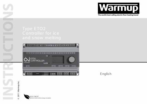 Type ETO2 Controller for ice and snow melting - Warmup