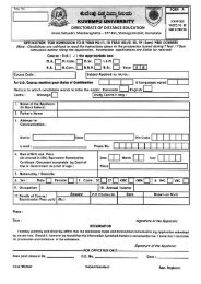 Application Form for Convocation Certificate - Kuvempu University