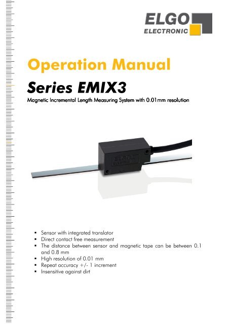 EMIX3 / english - ELGO Electric GmbH