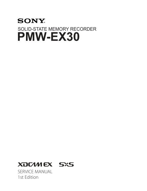 PMW-EX30 Service Manual