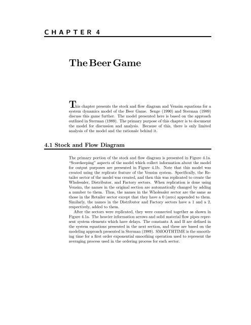 Chapter 4: The Beer Game