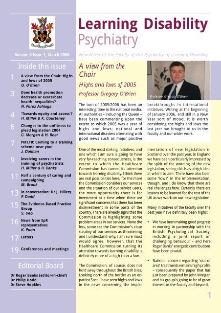 Learning Disability Psychiatry - Royal College of Psychiatrists