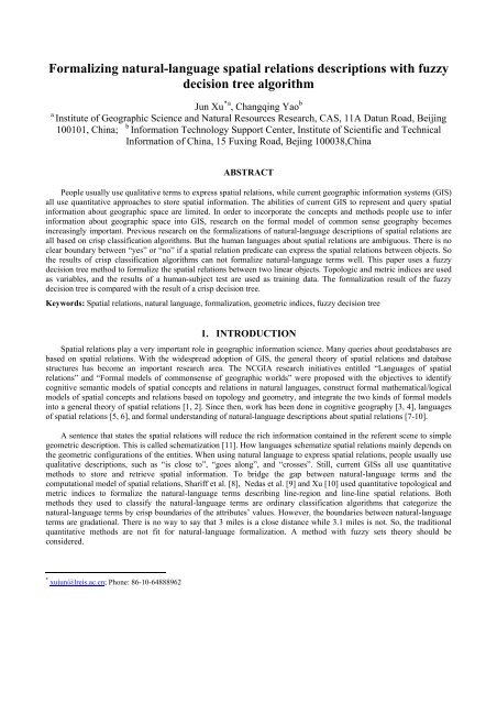 Sample manuscript showing specifications and style