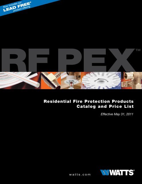 Residential Fire Protection Products Catalog and Price List