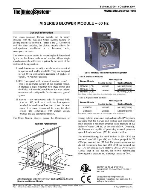 M SERIES BLOWER MODULE - FREE SHIPPING - Heating and Air ...