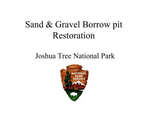 Sand & Gravel Borrow pit Restoration