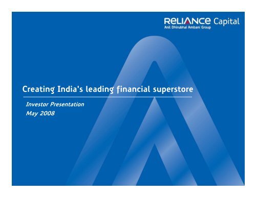 India - Reliance Capital