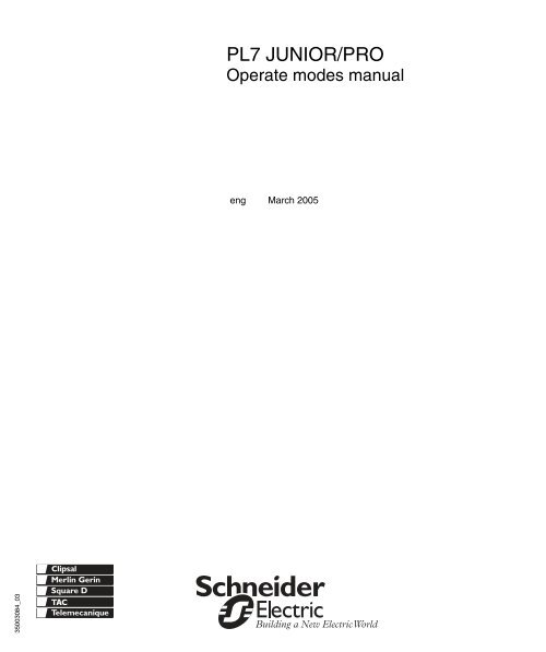 PL7 JUNIOR/PRO - Schneider Electric