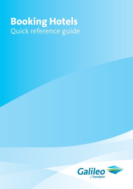 Quick Reference Booking Hotels - index