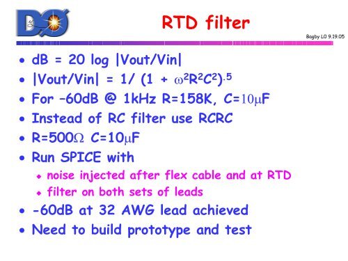 RTD filter