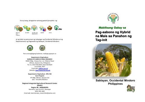 Quick Guide-Yellow Corn Final 2-tagalog [Compatibility Mode]