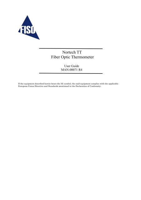 Nortech TT Fiber Optic Thermometer - FISO Technologies, Inc.