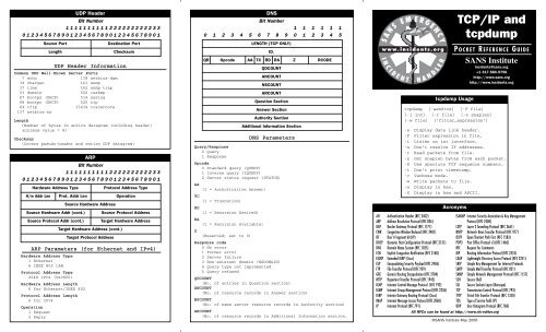 Pocket reference guide