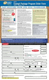 Sundry Package Order Form - Union Supply Direct - Ohio Inmate ...