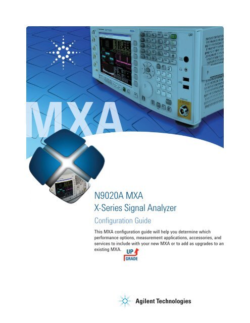 Agilent N9020A (MXA) Signal Analyzer - Confi guration Guide - TEVET