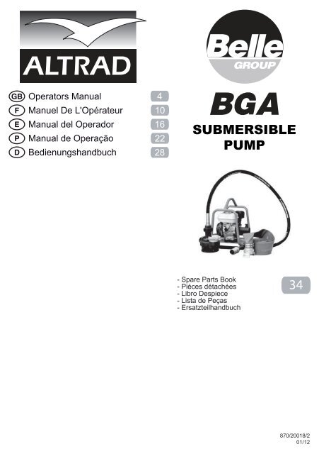 SUBMERSIBLE PUMP - Belle Group
