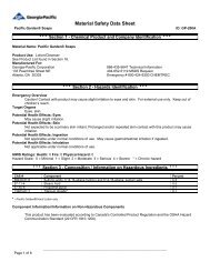 MATERIAL SAFETY DATA SHEET - Georgia-Pacific Professional