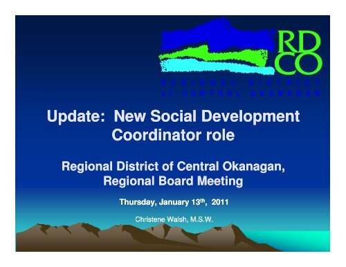 Item 3.2 Social Development Program Presentation - Regional ...