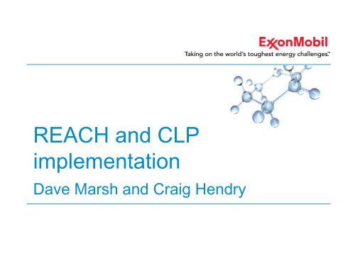 REACH and CLP implementation - BOHS