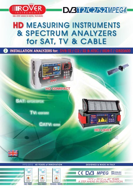 qpsk-8psk tv: cofdm catv - Ro.Ve.R. Laboratories S.p.A.