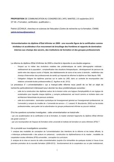 diplome cnam reconnu par l etat