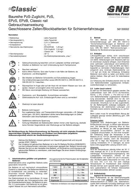 Baureihe PzS-Zuglicht, PzS, EPzS, EPzB, Classic rail ...